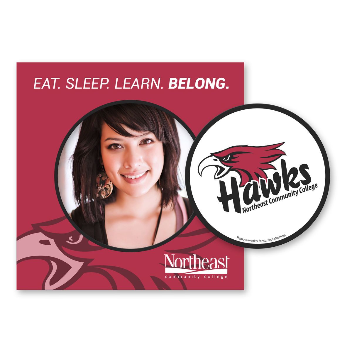 Promotional 2-in-1 circle car magnet wpicture frame Personalized With ...