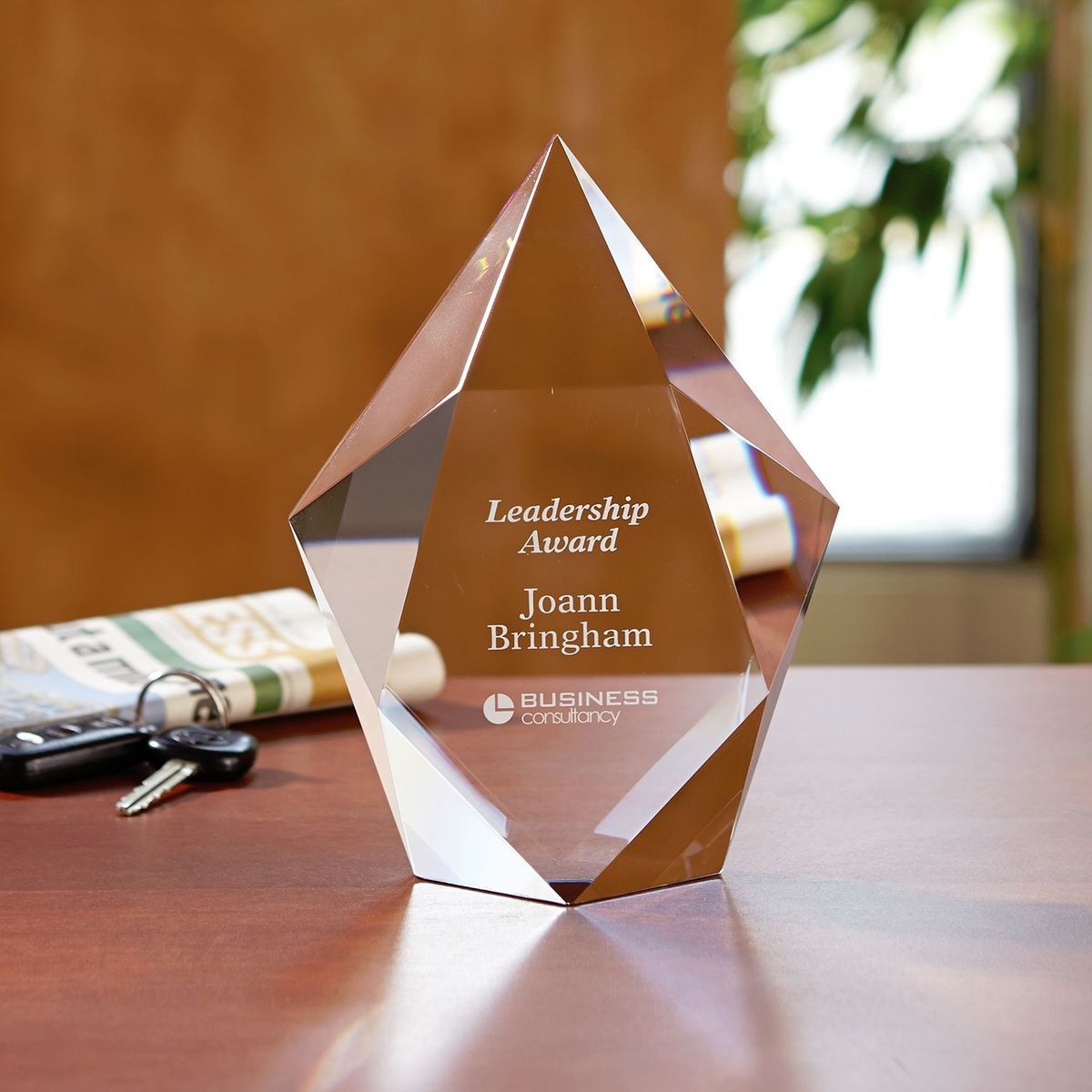 Promotional Prism Diamond Award Personalized With Your Custom Logo