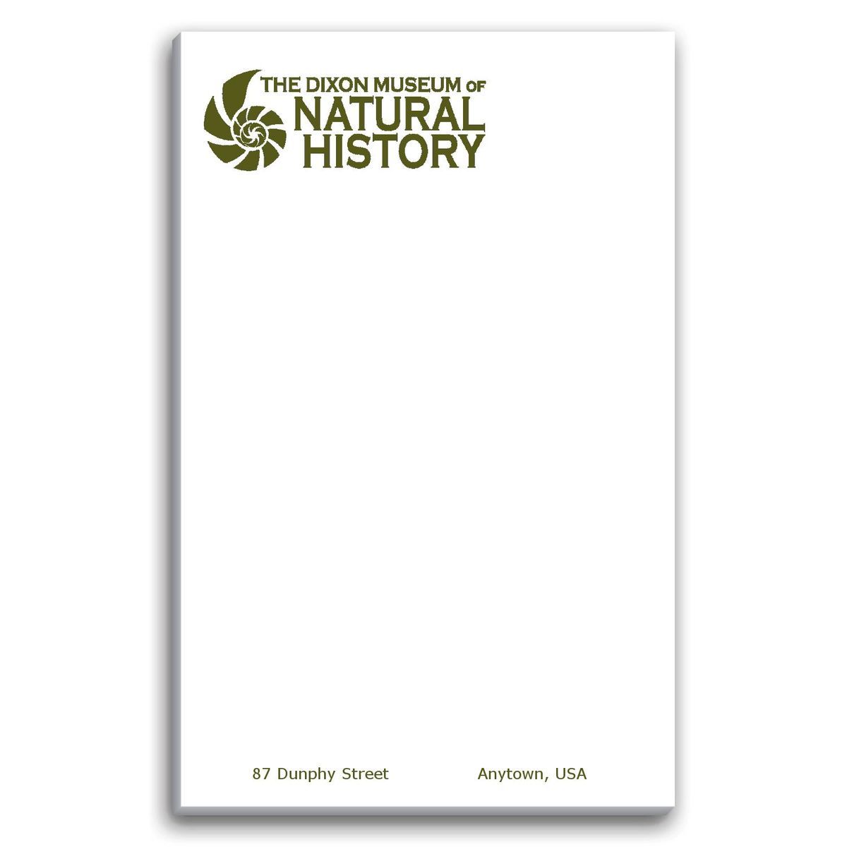 Promotional 50 Page 3 12 X 5 12 Paper Note Pad Personalized With Your