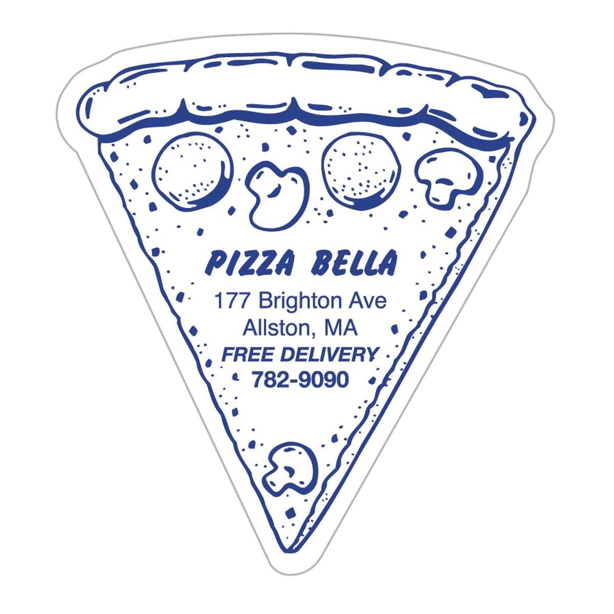 Promotional Pizza slice magnet Personalized With Your Custom Logo