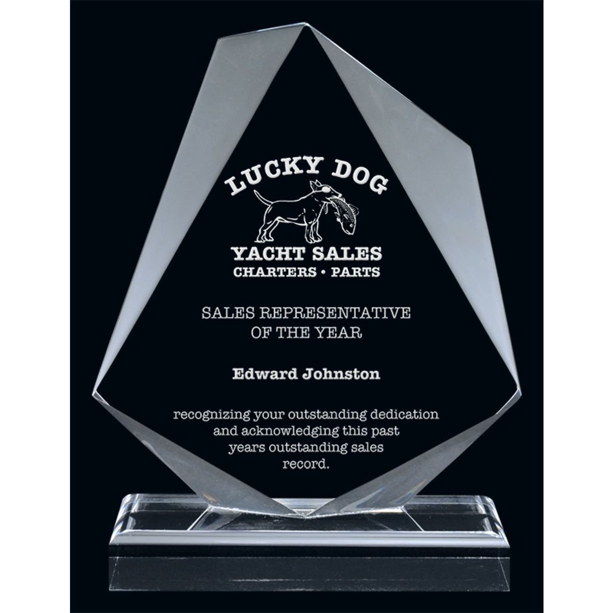 Custom Clear Aberdeen, Award Trophy, 6 Personalized With Your Logo | 1 ...