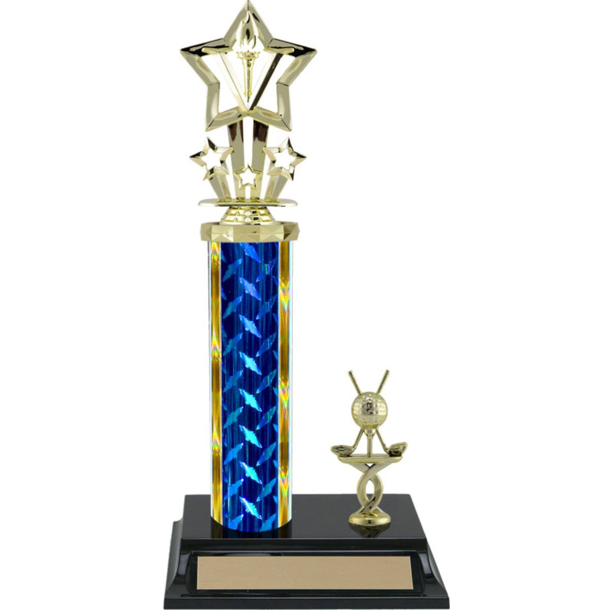 Promotional Diamond plate column, award trophy, 12 Personalized With ...