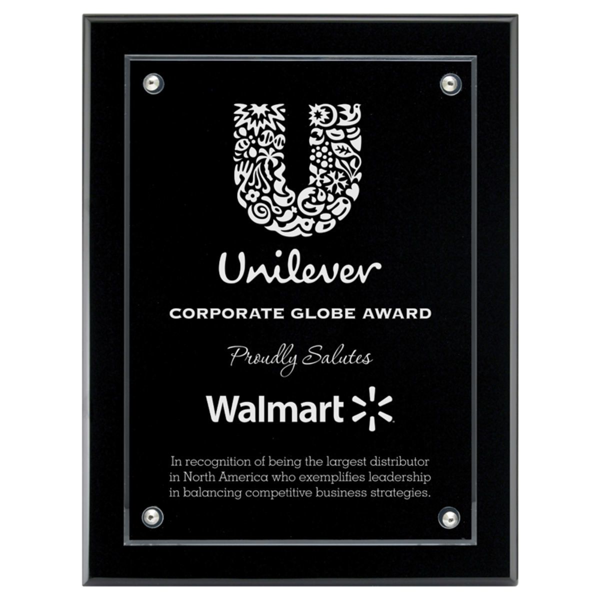 Promotional Black Regency Plaque, Award Trophy, 8x 10 Personalized With ...