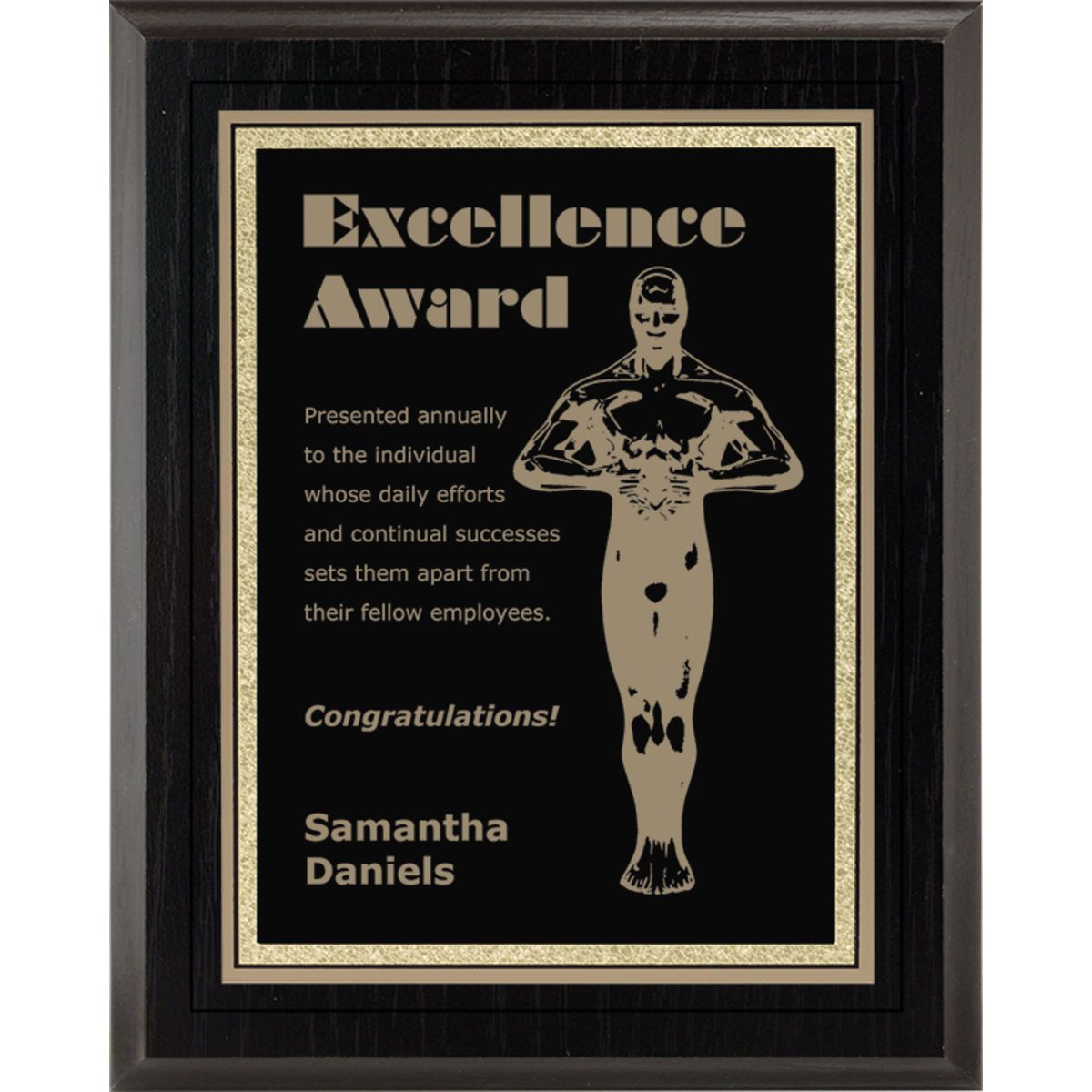 Promotional Presidential, Gold, Award Trophy, 6x 8 Personalized With ...