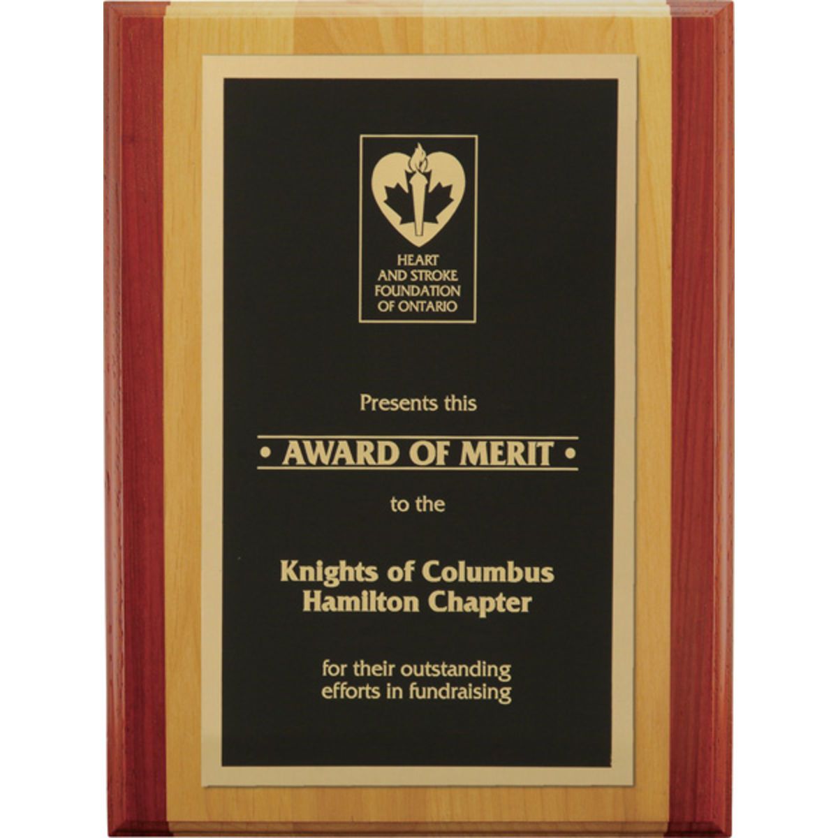 Custom Alder Rosewood With A Plate, Award Trophy, 8x 10 Personalized ...