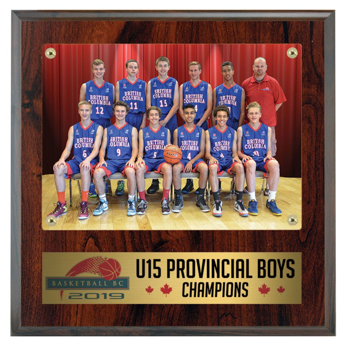 Promotional Cherrywood Photo Holder (Recessed), Award Trophy, 9x 9 5x 7 ...