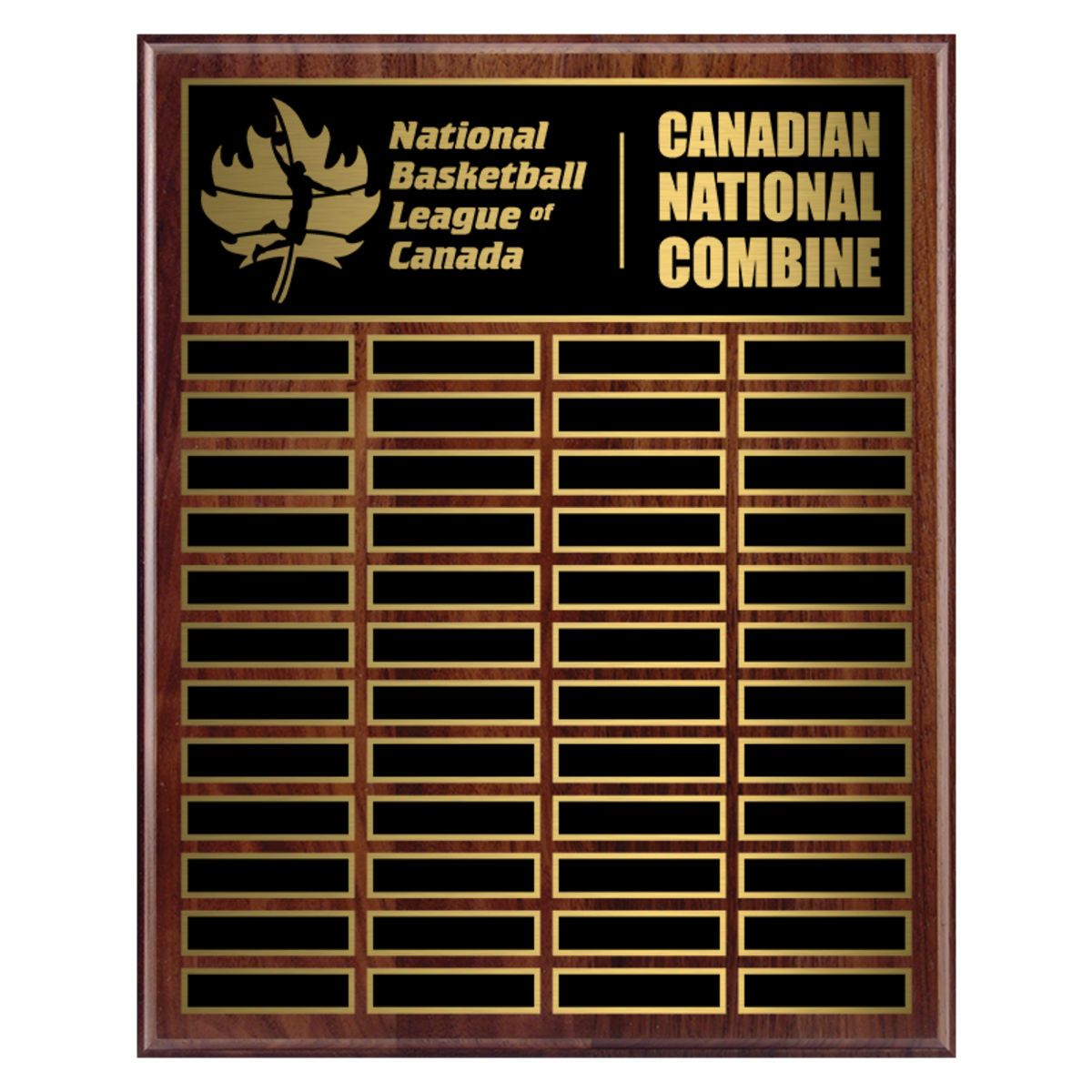 Genuine walnut annual plaque, award trophy, 12x 15 | Perfect Imprints