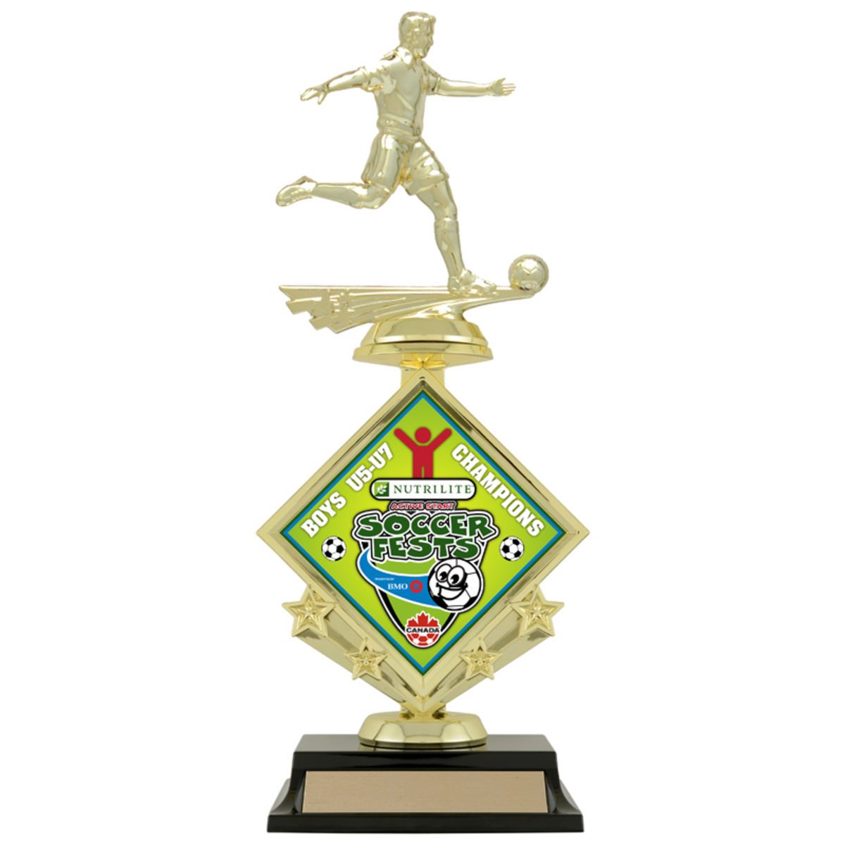 Diamond star medal - riser, award trophy, 11 | Perfect Imprints