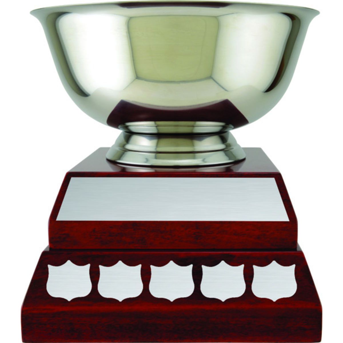 Custom Stainless bowl - stackable piano base - rosewood, award trophy ...