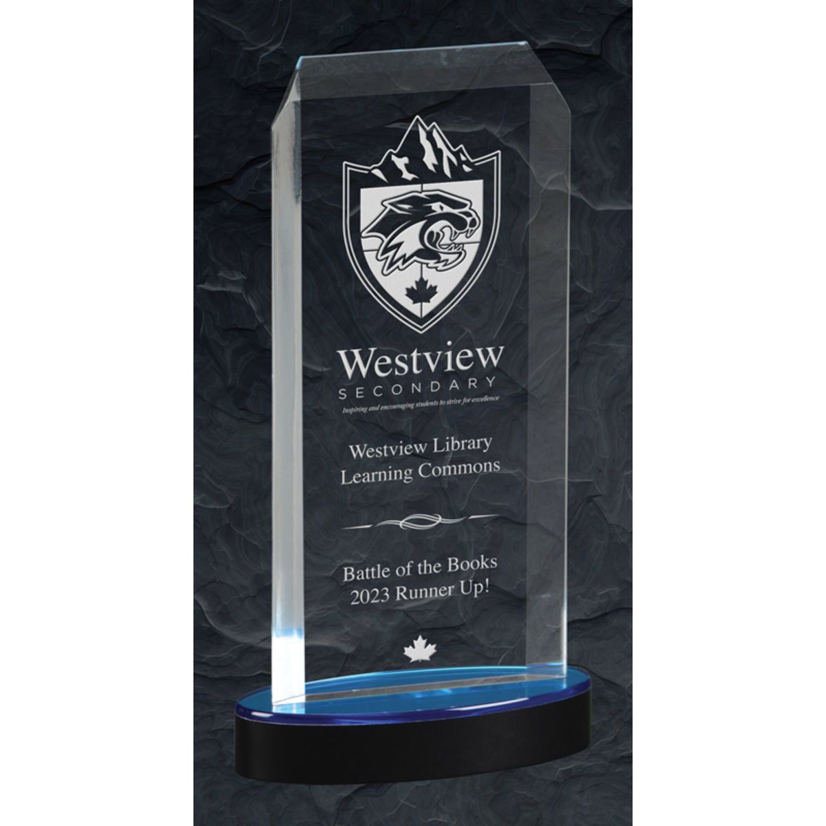Promotional Vito cup - goldred award trophy, 4x 8 Personalized With ...