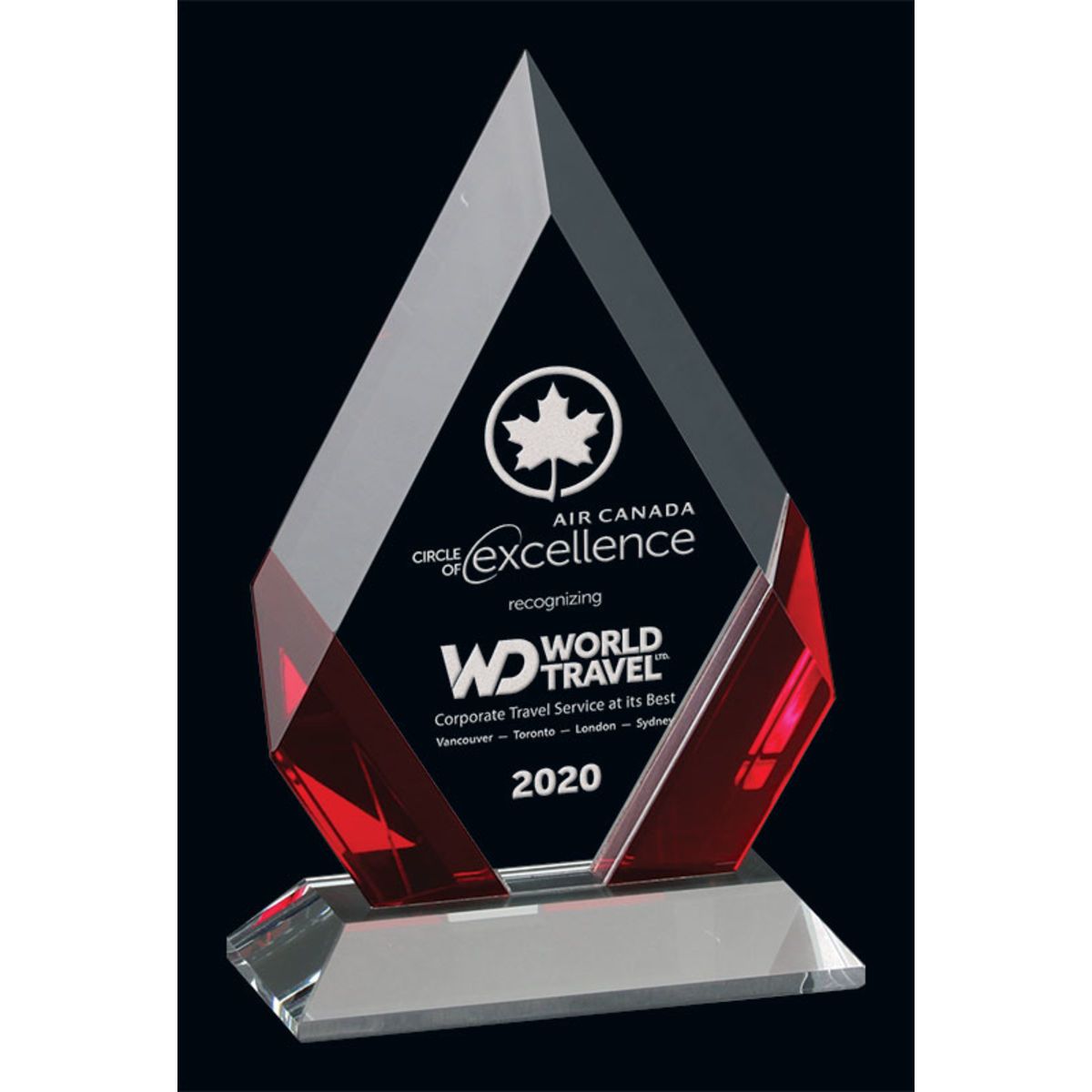Promotional Delta, red, award trophy, 5?x8 Personalized With Your ...
