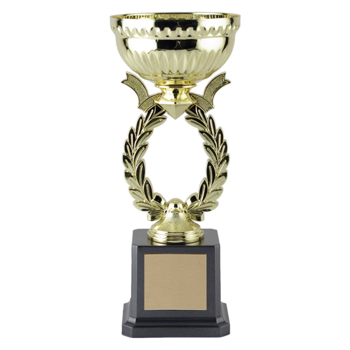 Custom Wreath cup - gold, award trophy, 9? Personalized With Your Logo ...