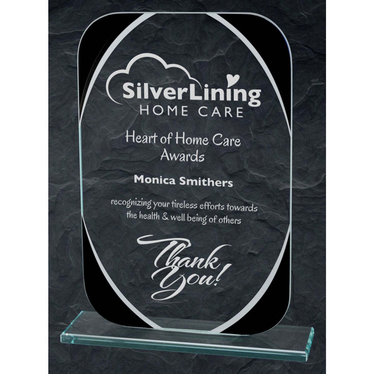 Huntsville black mirror, award trophy, 8 | Perfect Imprints