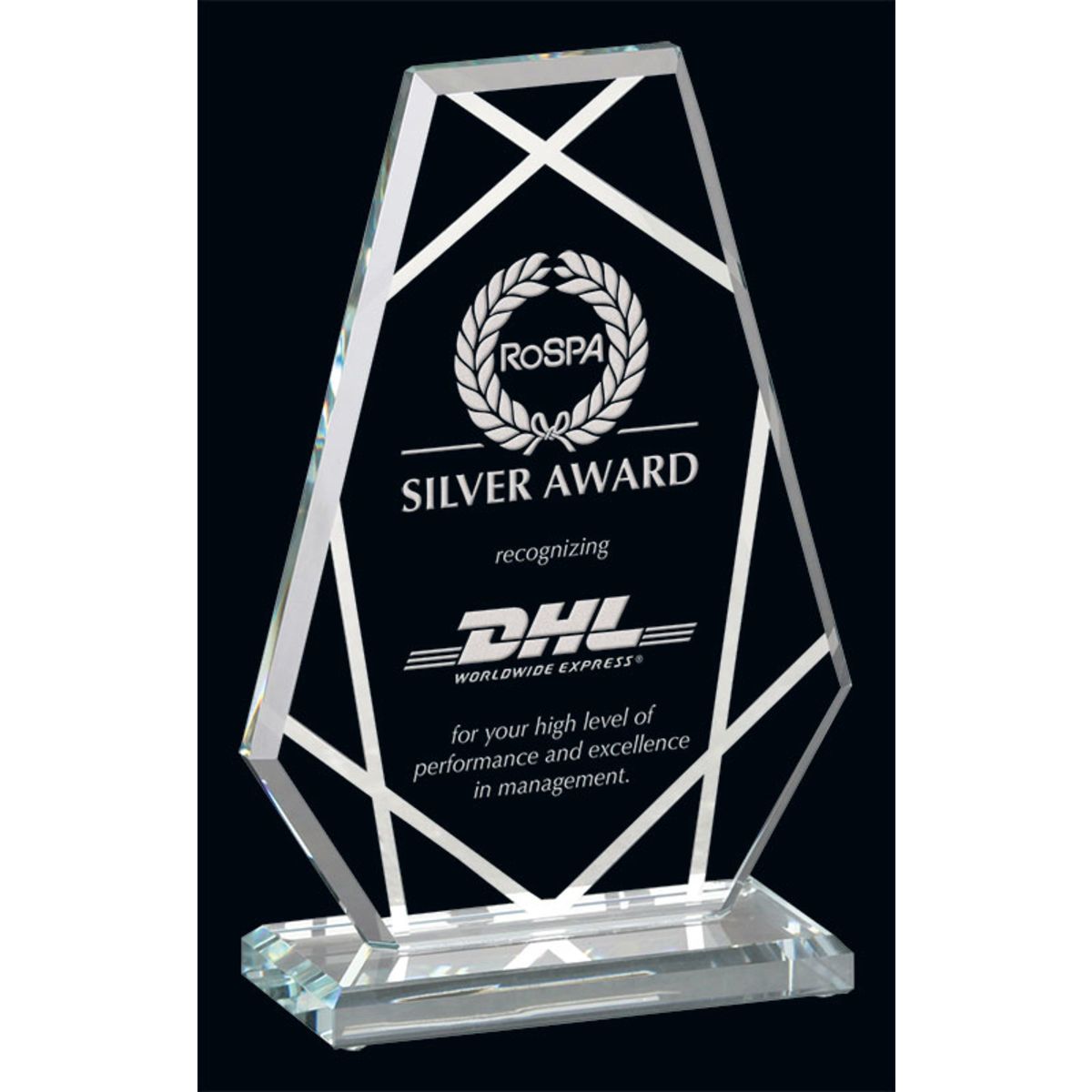 Promotional Sterling glass, award trophy, 5x7? Personalized With Your ...