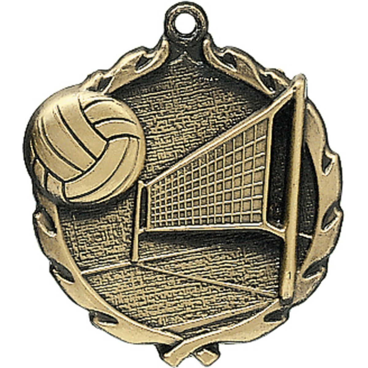 Custom Sculptured medal - volleyball, 2 Brand Merch| BrandExtenders