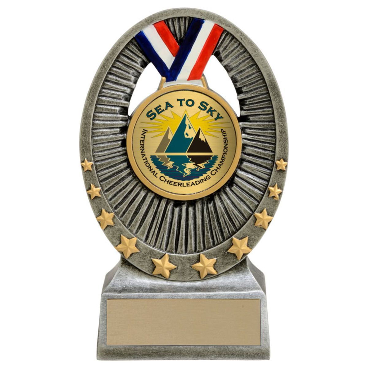 Promotional Ovation 2 holder, award trophy, 6 Personalized With Your Custom Logo