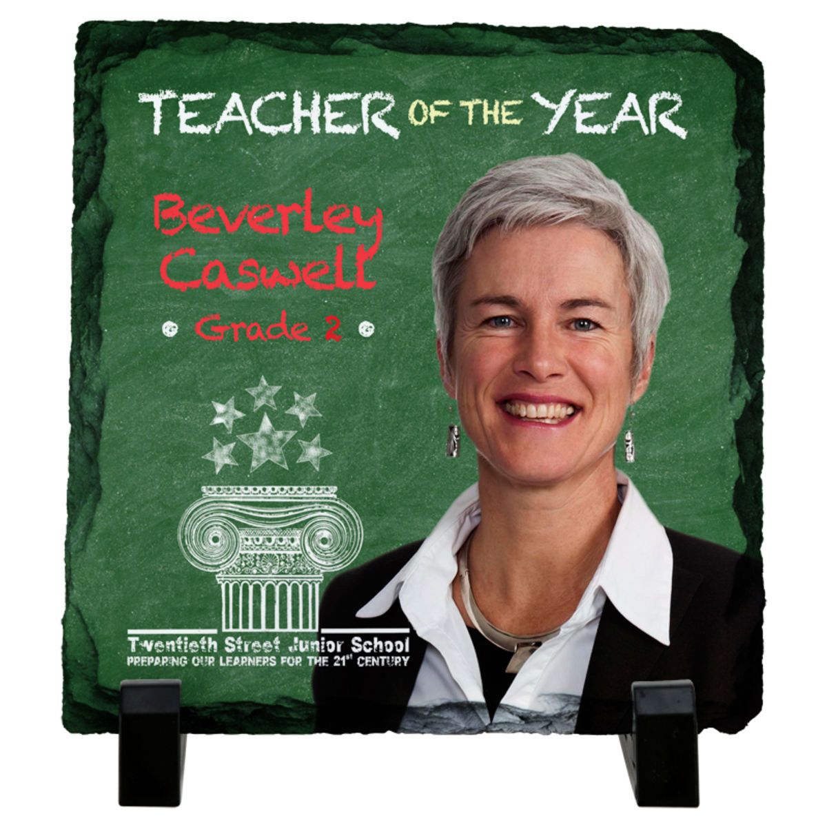 Square Photo Slate, Award Trophy, 5x 5 | Coggins Promo