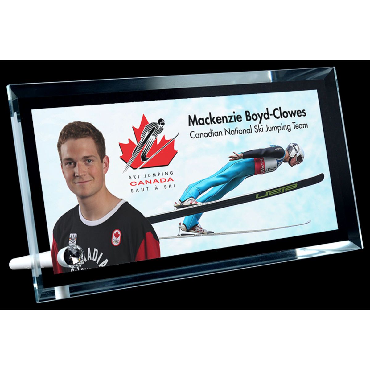 Custom Sublimated crystal frame, award trophy, 4x9 Personalized With ...