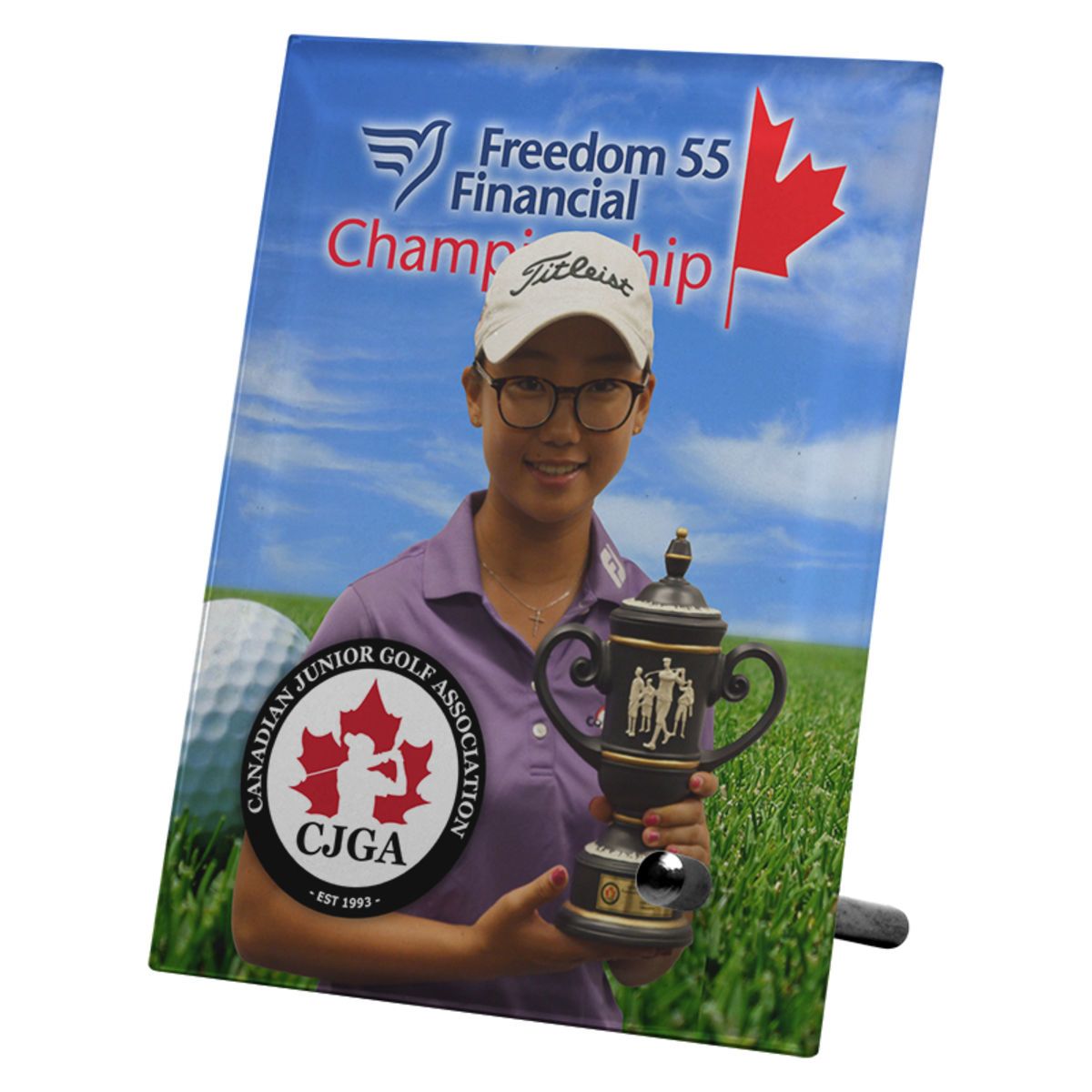 Custom Sublimated glass frame, award trophy, 3x5 Personalized With Your ...