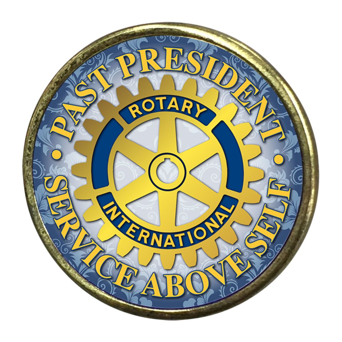 Sublimated Lapel Pins-Round, Award Trophy, 1 Dia. | Corporate Specialties