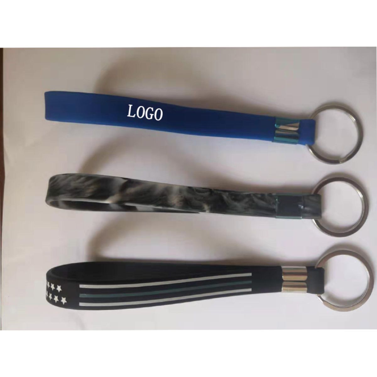 Custom Silicone Rubber Key Chains--11"X0.5"x0.08" | SWAGBOX.COM