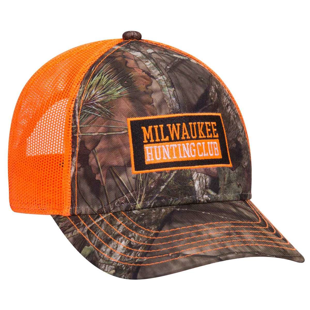 Promotional Otto cap mossy oak camouflage superior polyester twill 6 ...
