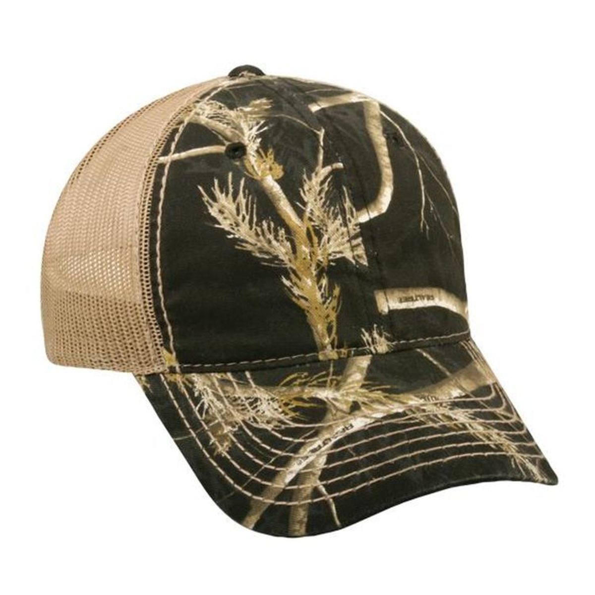 Promotional Heavy washed unstructured camo mesh back Personalized With ...