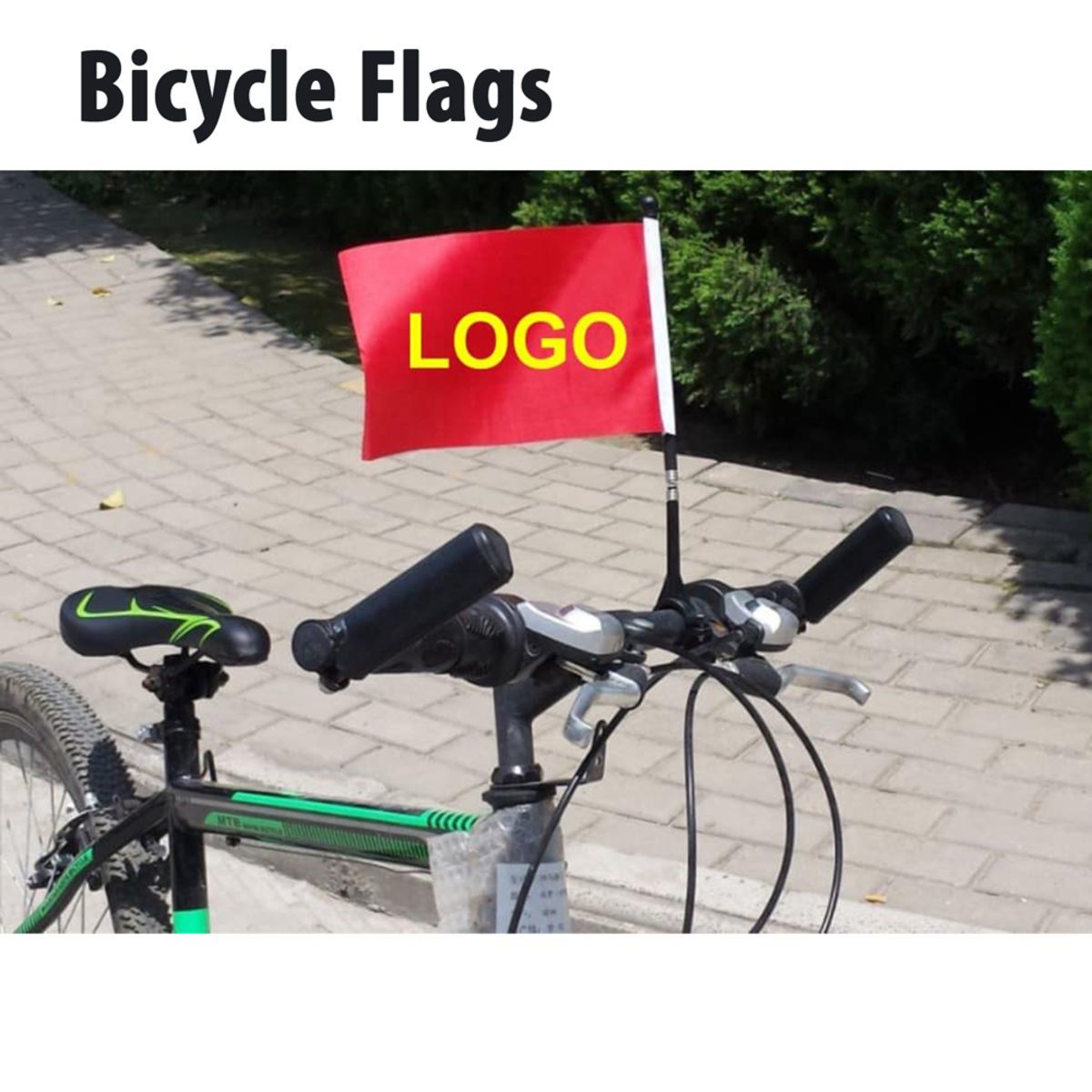 Cycling safety flag | Coggins Promo