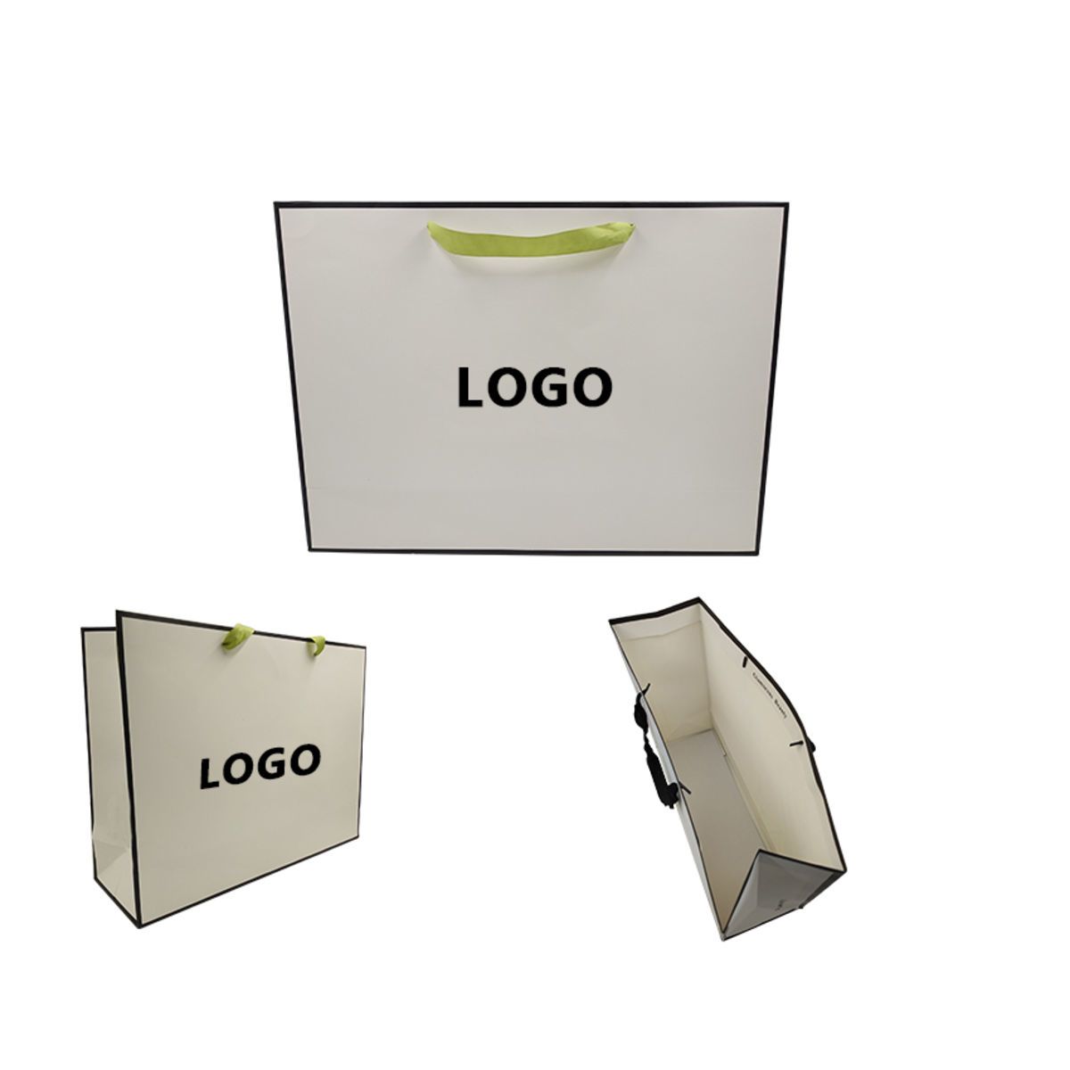 White Cardboard Paper Tote Bag | SWAGBOX.COM