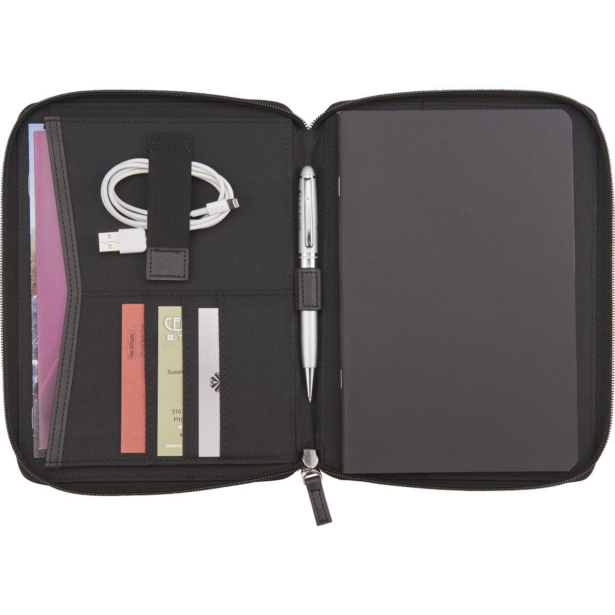 Pedova rfid jr. zippered padfolio | Corporate Specialties