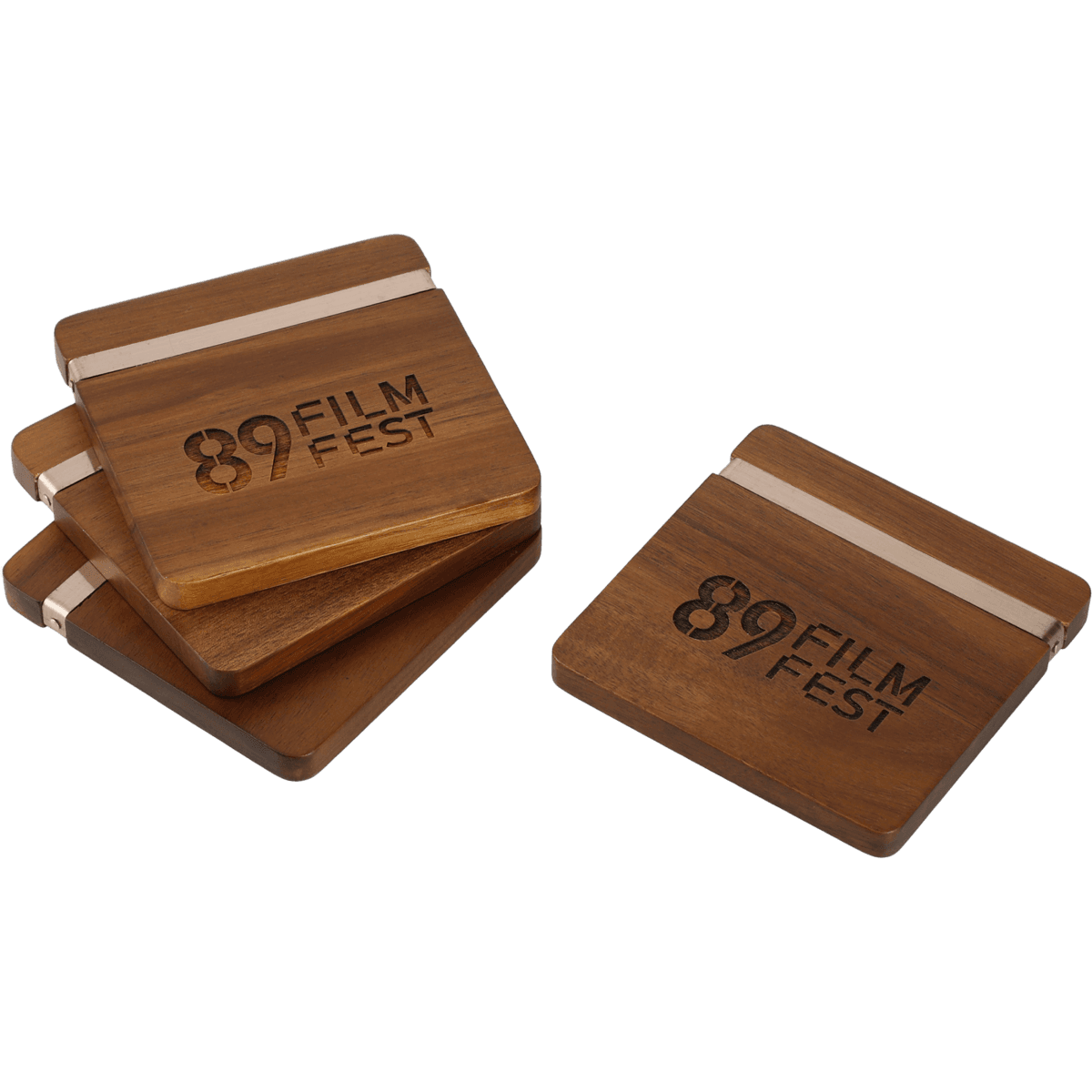 Graze wood and metal coaster set | Order Swag