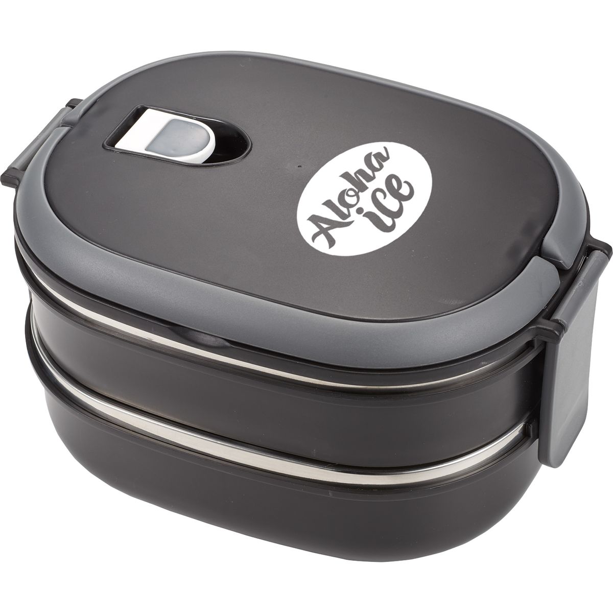 Two tier insulated oval lunch box food container | Order Swag