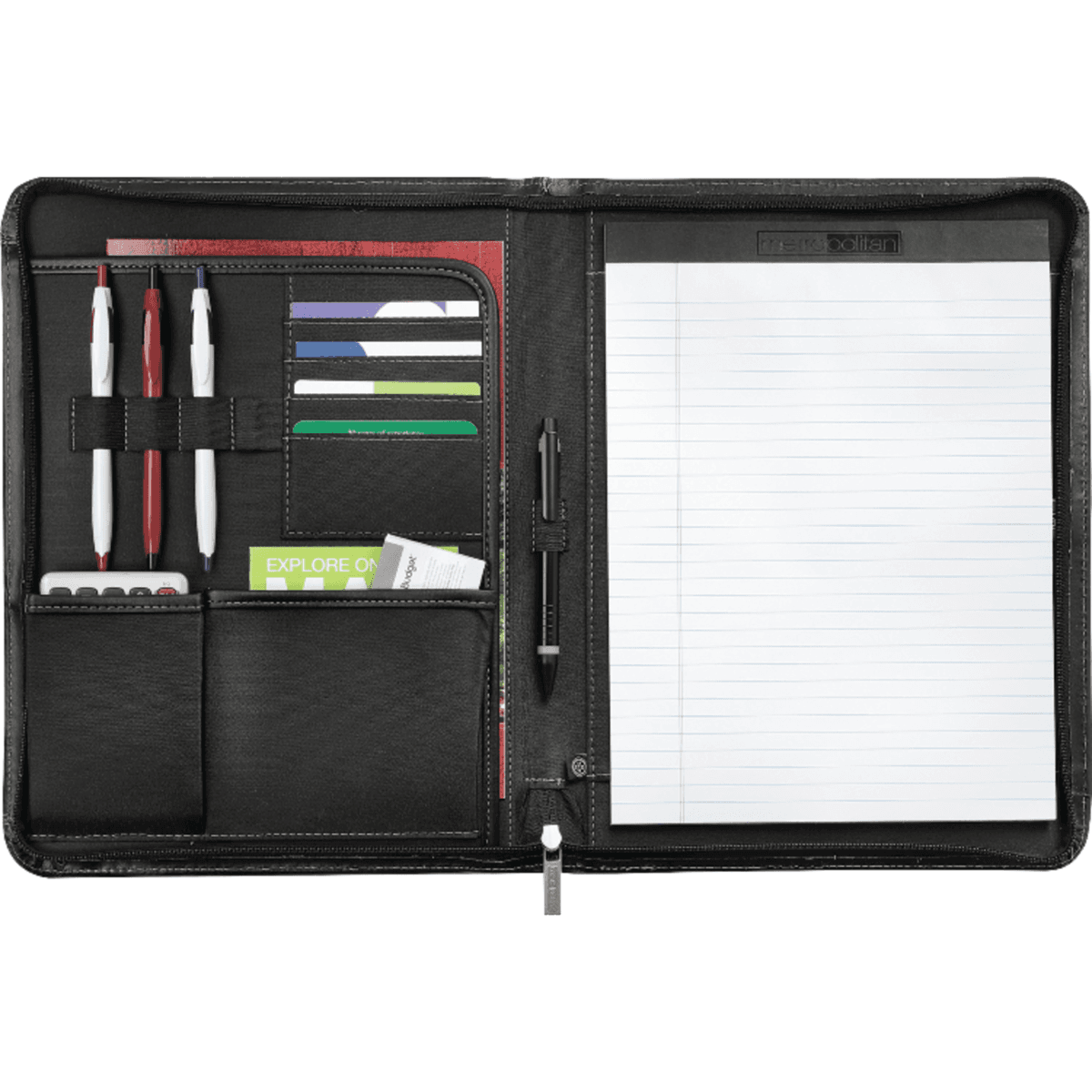 Metropolitan zippered padfolio | Inkmule