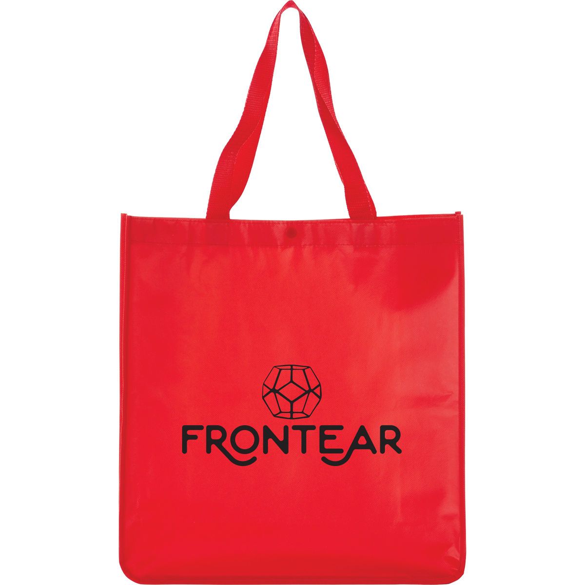 Oversize laminated shopper tote wsnap | Corporate Specialties