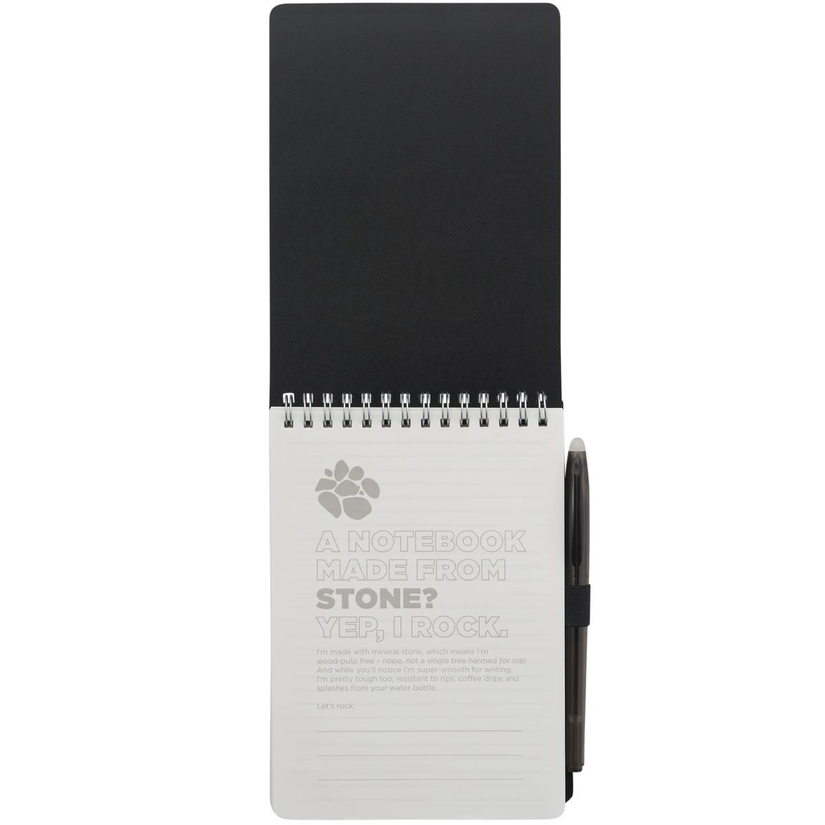Promotional 5 x 7 mineral stone field reporter notebook wpe ...
