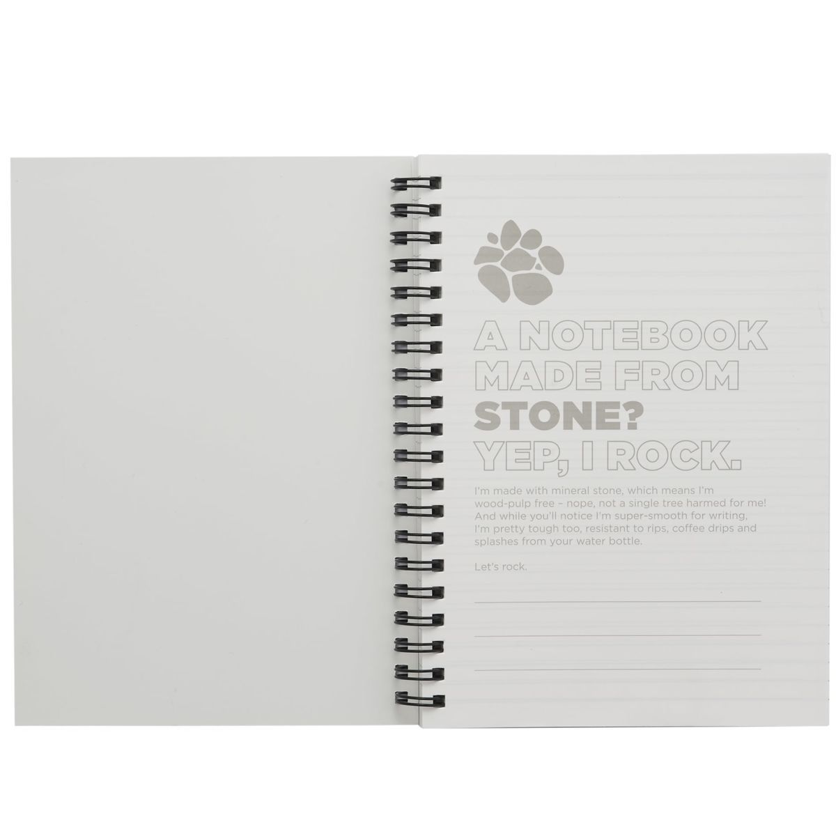 5 x 7 mineral stone field spiral notebook | Inkmule