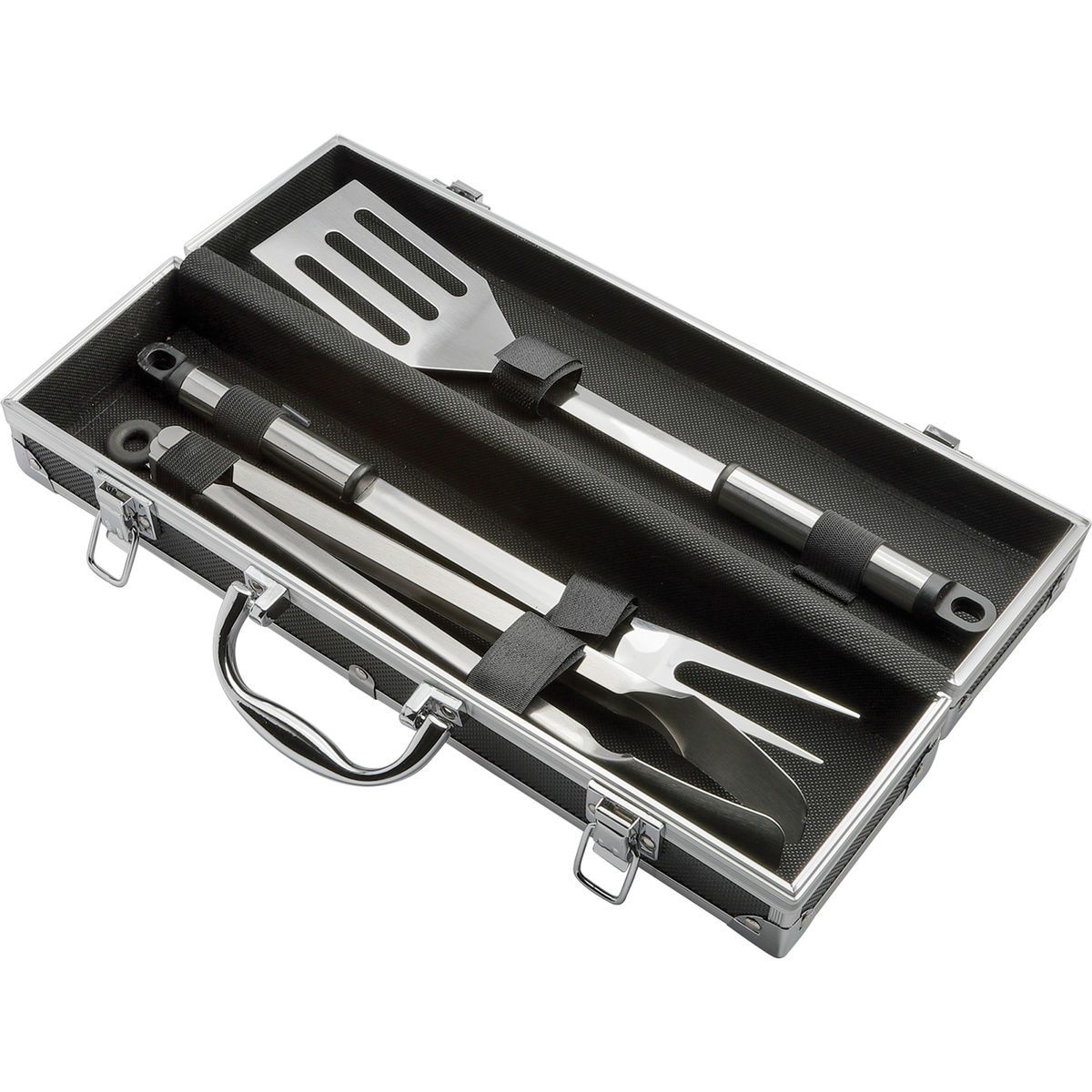 3 piece bbq set in aluminum case | Order Swag