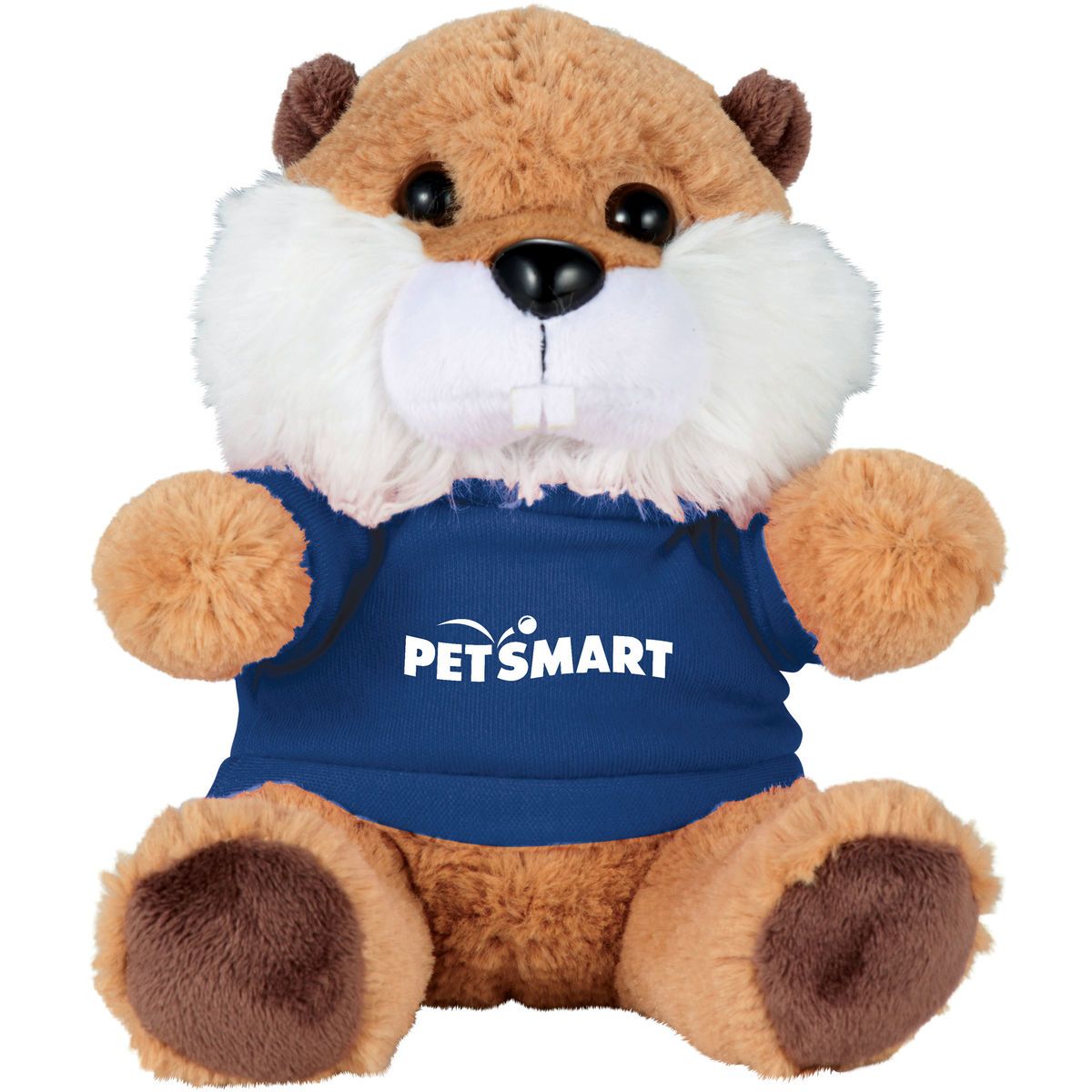 Promotional 6" plush beaver with shirt Personalized With Your Custom Logo