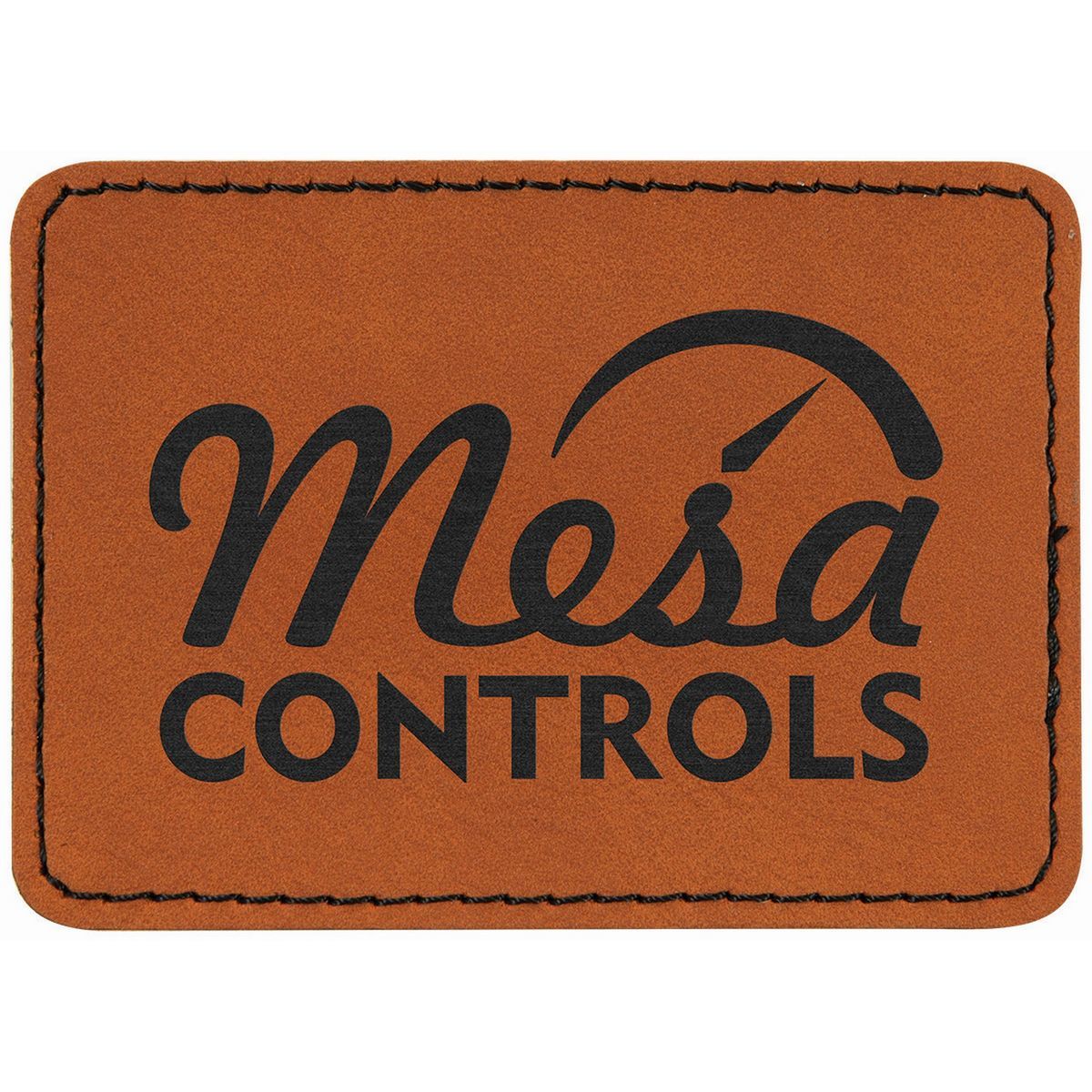 Custom 3 12 x 2 12 Rectangle Rawhide Laserable Leatherette Patch with ...
