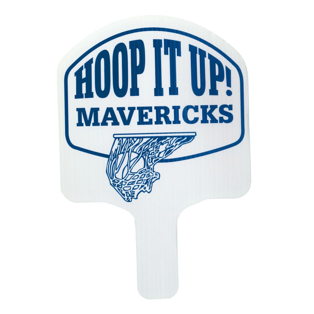 Basketball backboard shape hand fan, screen printed | Order Swag