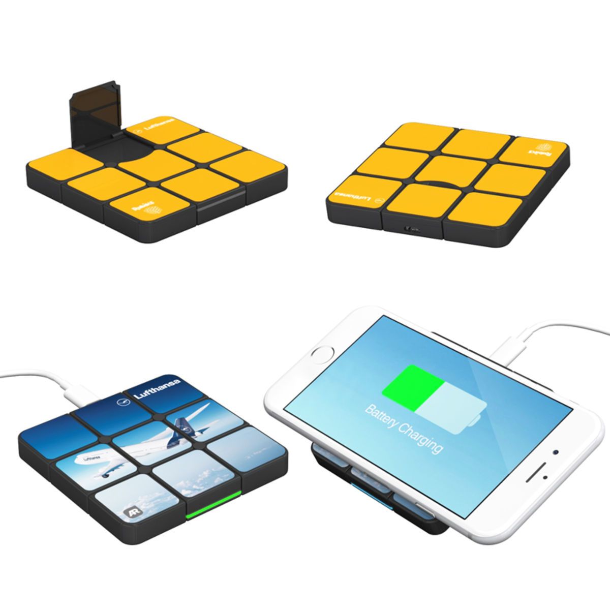 Promotional Rubik's® full custom wireless charger Personalized With ...