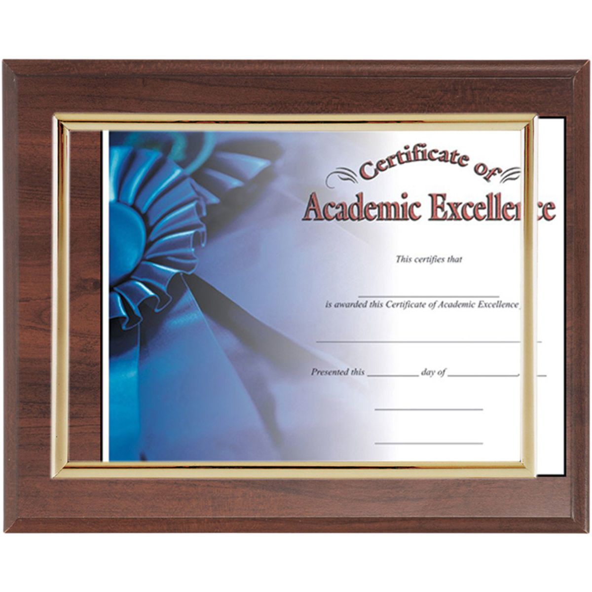 Custom Slide In Certificate Plaque-Cherry Personalized With Your Logo ...