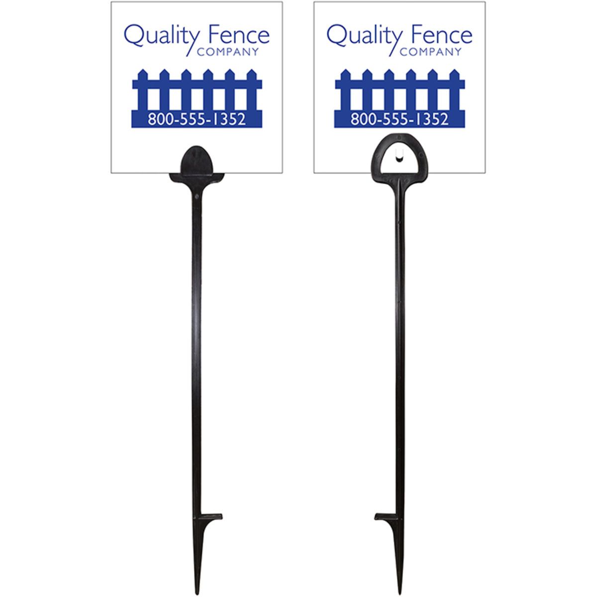 6 x 6 value marking signs - one color, front back | Perfect Imprints