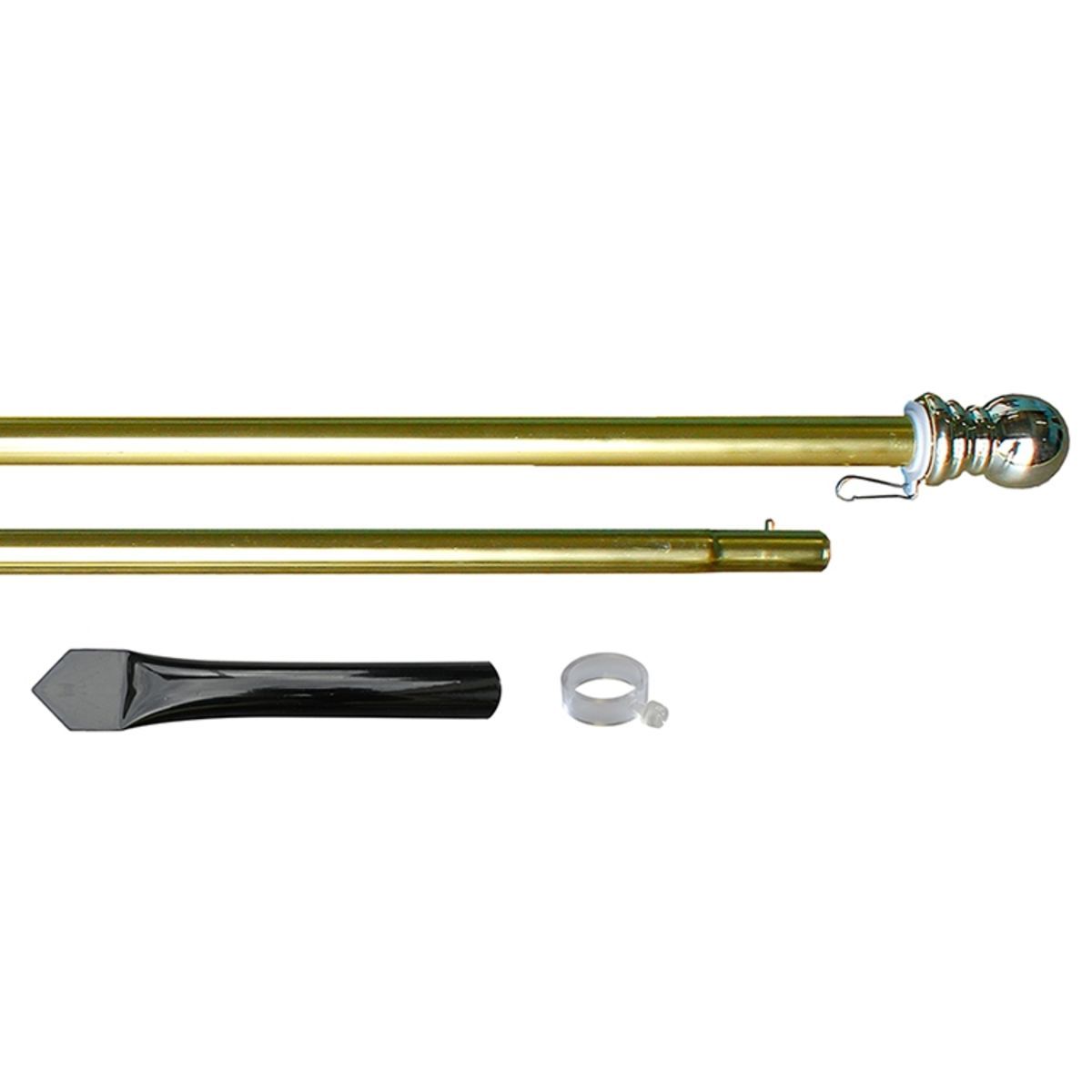 8' gold aluminum display pole | Inkmule