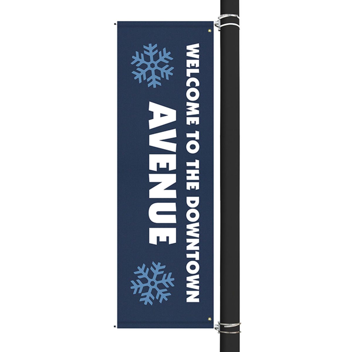 Promotional 96 x 30 custom sunbrella avenue banner-2 color imprint ...