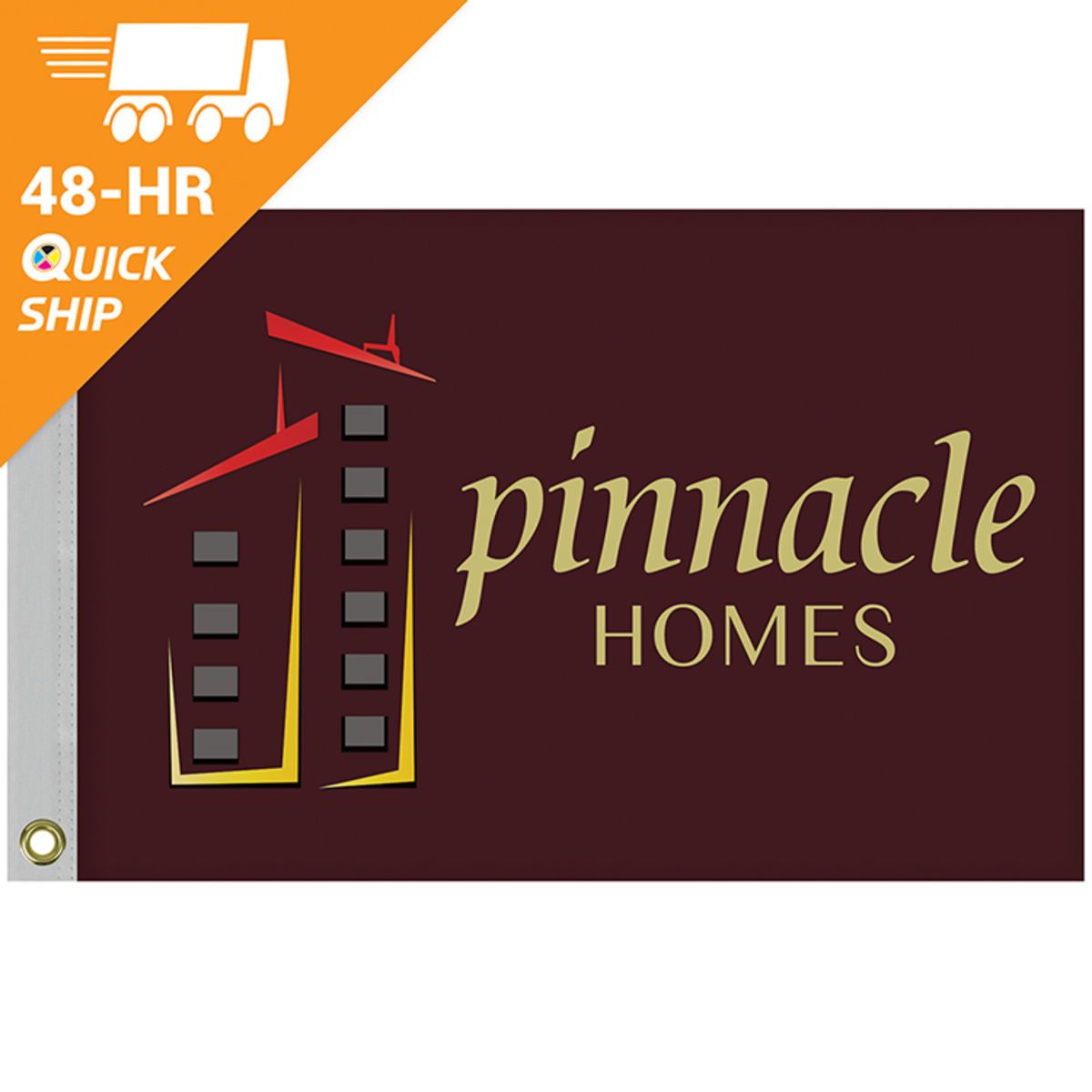 48 - hour 2' x 3' polyester flag | Inkmule