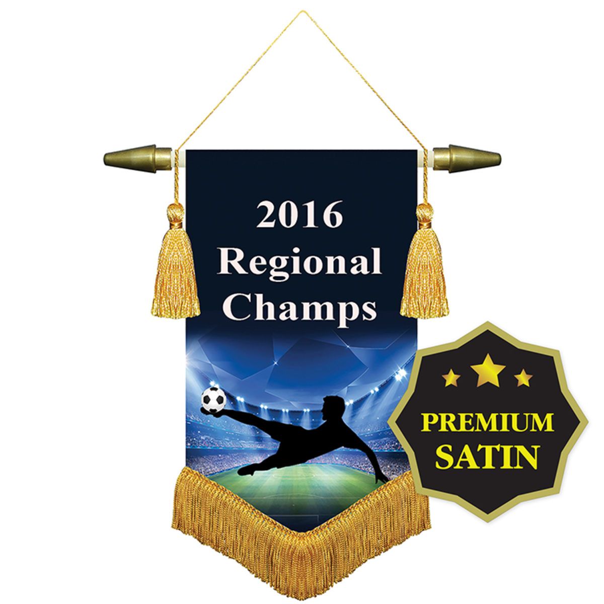 6 x 9 premium podium banner v cutfringe | Inkmule