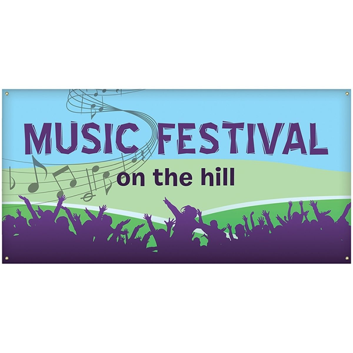 3' x 6' custom knitted polyester banner | Inkmule