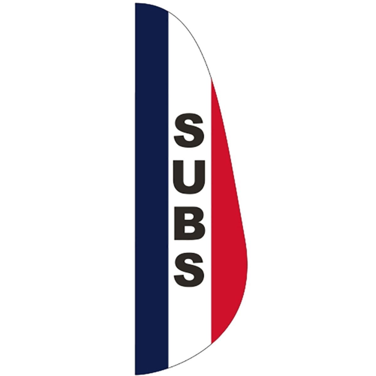 Subs 3 X 10 Message Feather Flag Monterey Promo
