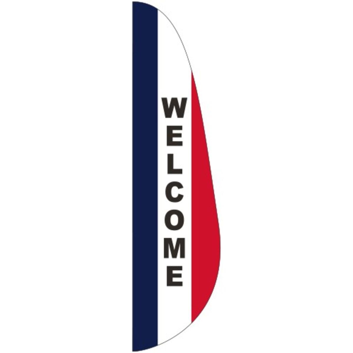 Welcome 3 X 12 Message Feather Flag Inkmule